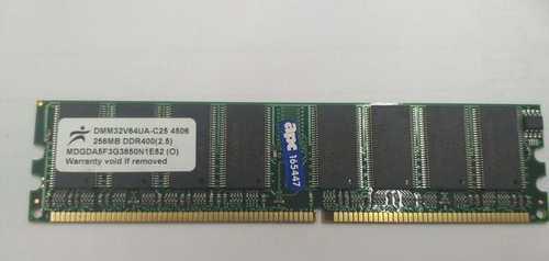 Оперативная память dmm32v64ua-c25 256mb ddr400