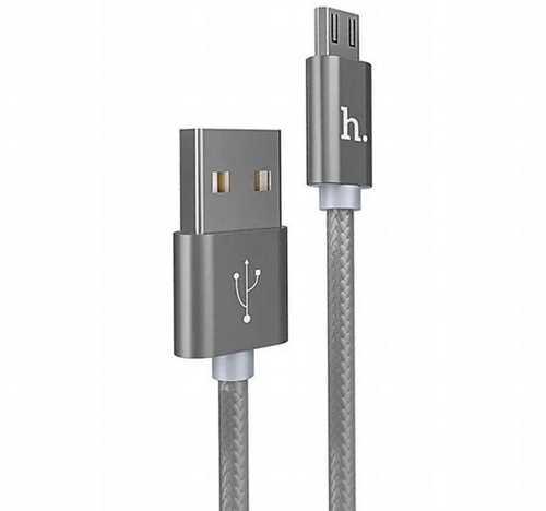 Кабель USB hoco X2 knitted, USB - Micro USB, 2.4А