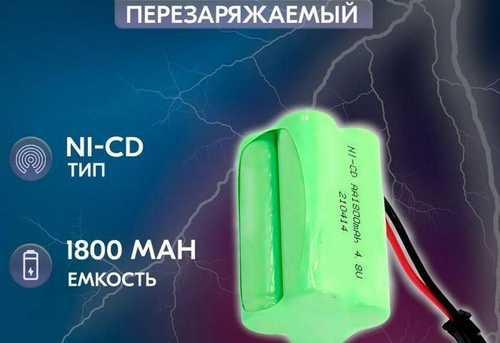 Аккумулятор Ni-Cd 4.8V 1800 mAh AA Row разъем SM 4