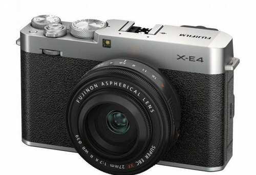 Фотоаппарат Fujifilm X-E4 Kit 27mmF2.8 WR R Silver