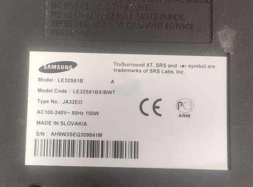 Samsung le32s81b разбор
