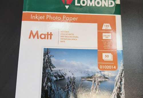 Фотобумага Lomond Matt A4