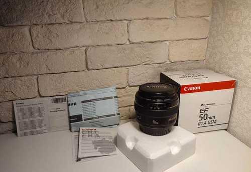Объектив Canon EF 50mm f 1.4