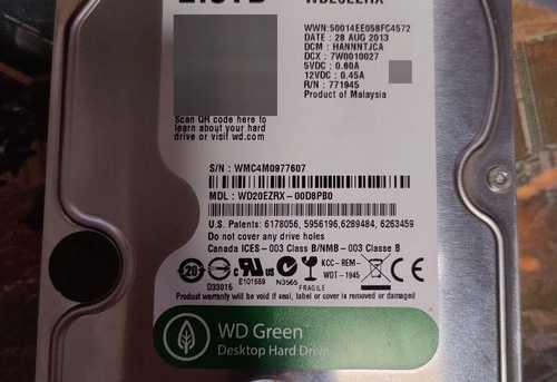 Жесткий диск WD Caviar Green 2TB WD20ezrx