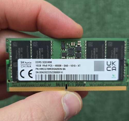 Sodimm ddr5 16gb 4800 1x16