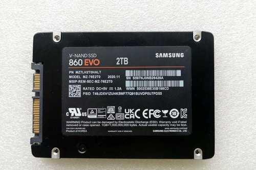 Samsung 860 EVO 2TB оригинал Корея