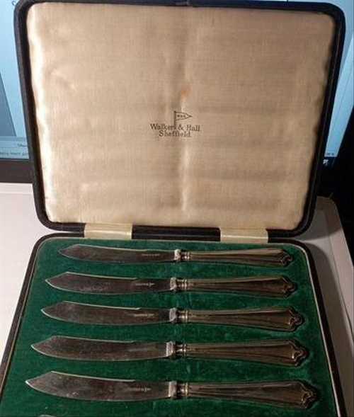 Серебряные антикварные ножи, Великобритания,1915 г