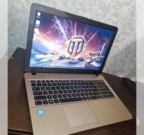 15.6" Ноутбук Asus VivaBook / 2ядра / 4GB / 500GB