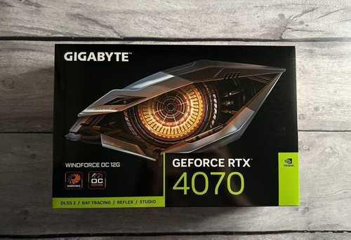 Видеокарта Gigabyte GeForce RTX 4070 Windforce OC