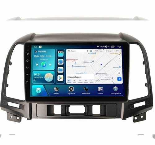 Магнитола Hyundai Santa Fe 06-12 Android 4 32 FYT