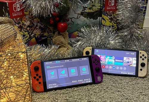 Прошитая Nintendo Switch Oled Pico + Игры