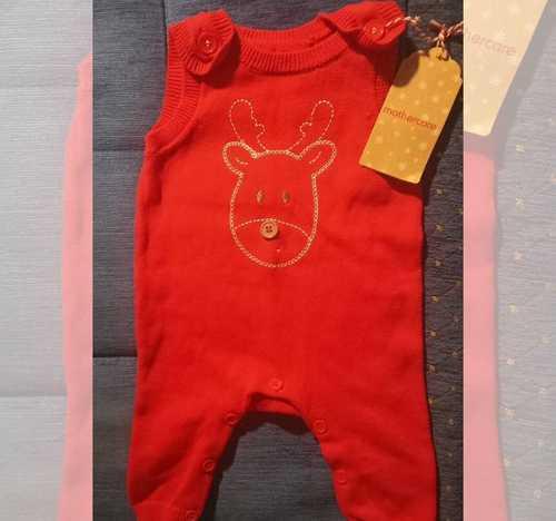 Хлопковый боди mothercare 56 новый