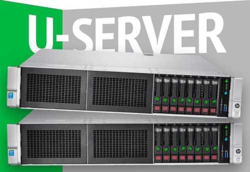 Сервер HP DL380 Gen9 8SFF P440ar 561FLR 2x800W пла