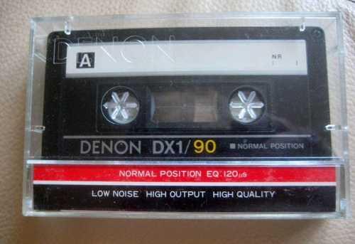 Аудиокассета denon DX1/90 83-го года