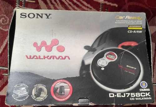 Дисковый CD-Плеер Sony Walkman D-EJ758CK