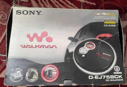 Дисковый CD-Плеер Sony Walkman D-EJ758CK