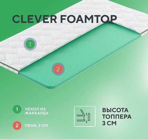Защитный чехол Clever FoamTop 90x160