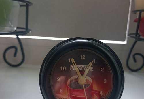 Nescafe Exella Часы с будильником Раритет