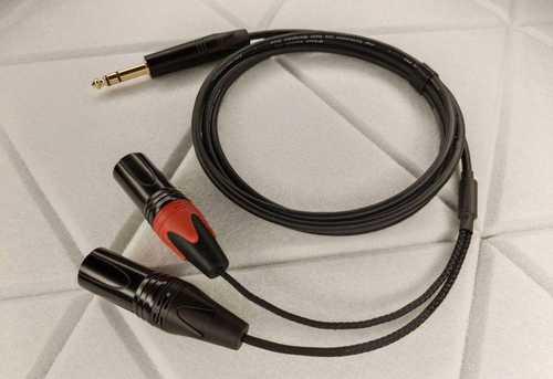 Jack 6,3 stereo на 2 xlr шт. Mr.Cable Vulcan P26