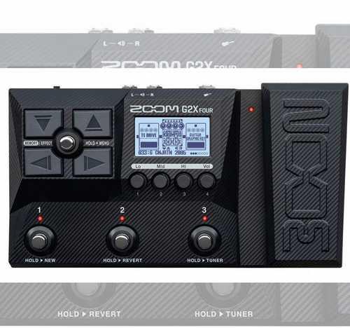 Zoom G2X four, Гитарный процессор мультиэффектов с поддержкой IR и педалью