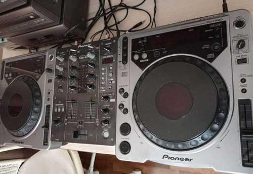 Пуль диджей Pioneer CDJ 800 mk2 + DJM400