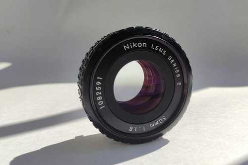 Nikon 50mm 1:1.8 series E