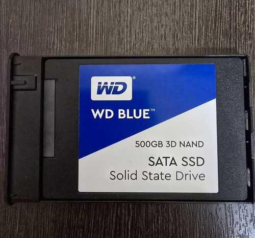 Внешний SSD WD 500 Blue в кейсе