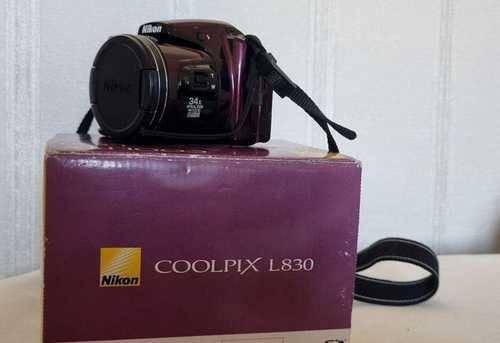 Цифровпя зеркальная камера Nikon coolpix L 830