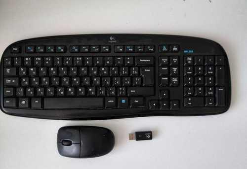 Беспроводная клавиатура и мышь Logitech MK 250