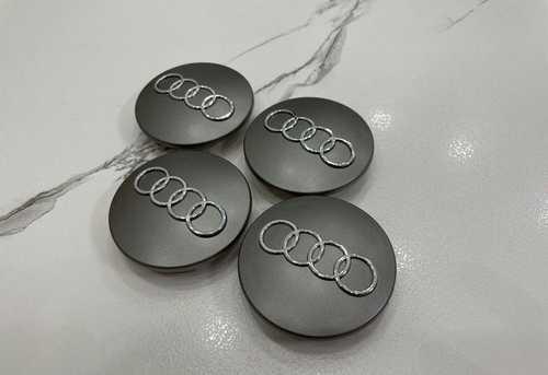 Колпачок на диск Audi 1 шт 68 мм графитовый серый