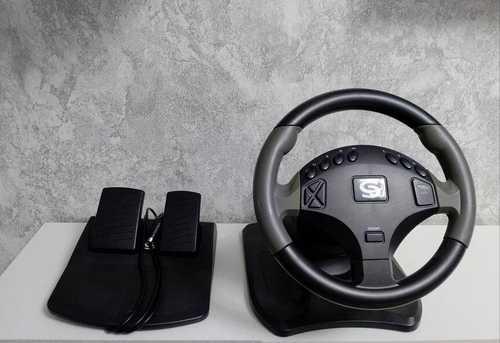 Игровой руль с педалями для Sony ps1