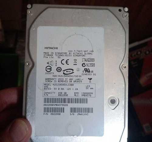 Жесткий диск Hitachi HUS154545VLS300 450Gb SAS 3,5