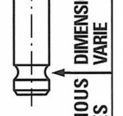 Freccia R6946SNT Клапан двигателя впускной ford 1.8-2.0 duratec впуск