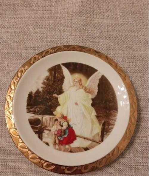 Настенная тарелка "Ангел - хранитель"