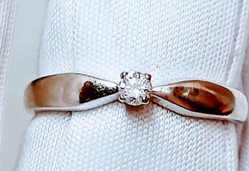 Золотое кольцо с бриллиантом 585 проба