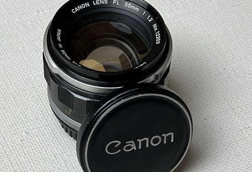 Canon fl 55 mm f/1.2