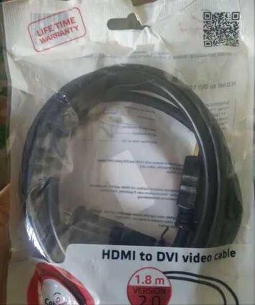 Кабель Cablexpert с hdmi и DVI CC-hdmi-DVI-6
