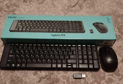 Беспроводная клавиатура и мышь Logitech MK220