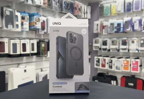 Чехол Uniq Combat AF MagSafe iPhone 14Pro Charcoal