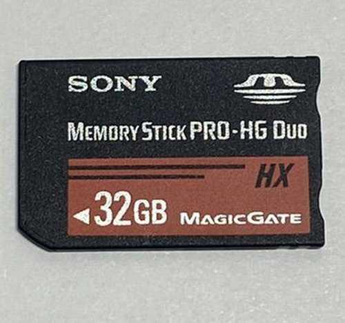 Карта памяти sony memory stick pro duo 32gb