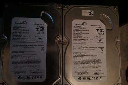 Жесткий диск hdd SATA 80Гб
