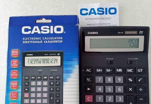 Калькулятор Casio GX-14-BK-W