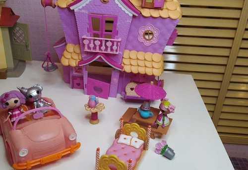 Пряничный домик lalaloopsy с мебелью и куклами