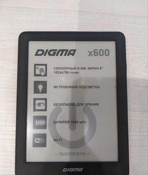 Электронная книга Digma X600