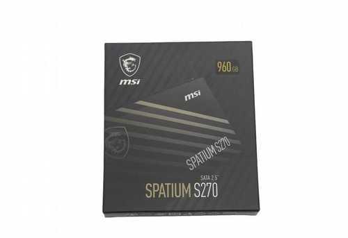 Накопитель SSD 960Gb MSI spatium S270 2.5"