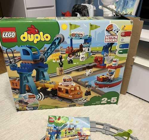 Lego duplo грузовой поезд 10875