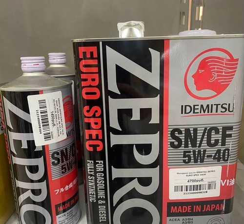 Масло моторное idemitsu zepro euro spec 5W-40 4л