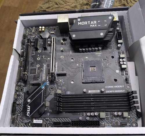 Материнская плата b450 msi mortal max