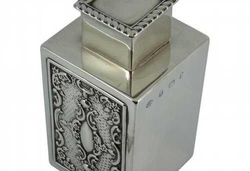 Коробка для Чая, Бирмингем 1900г - Серебро 925