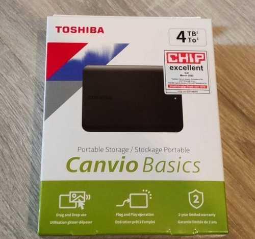 Внешний диск HDD Toshiba Canvio Basics4TB